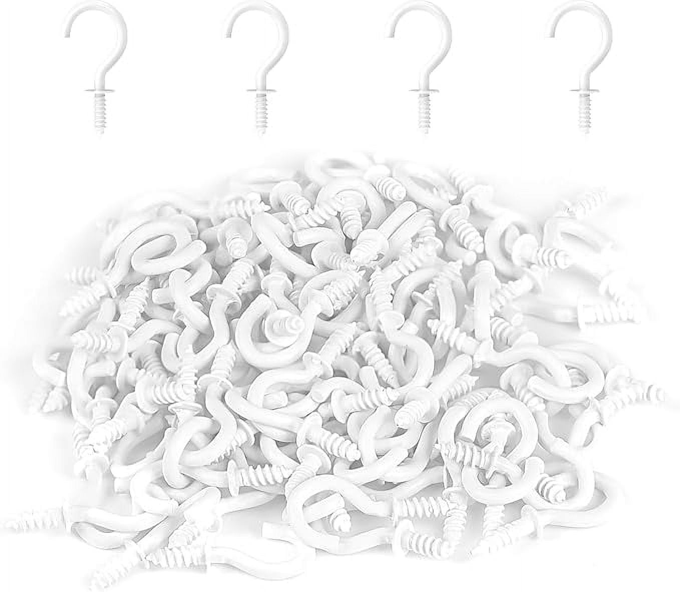 20 Pcs Small Screw Hooks, 1/2 Inch Mini Screw in Jewelry Hooks Tiny ...