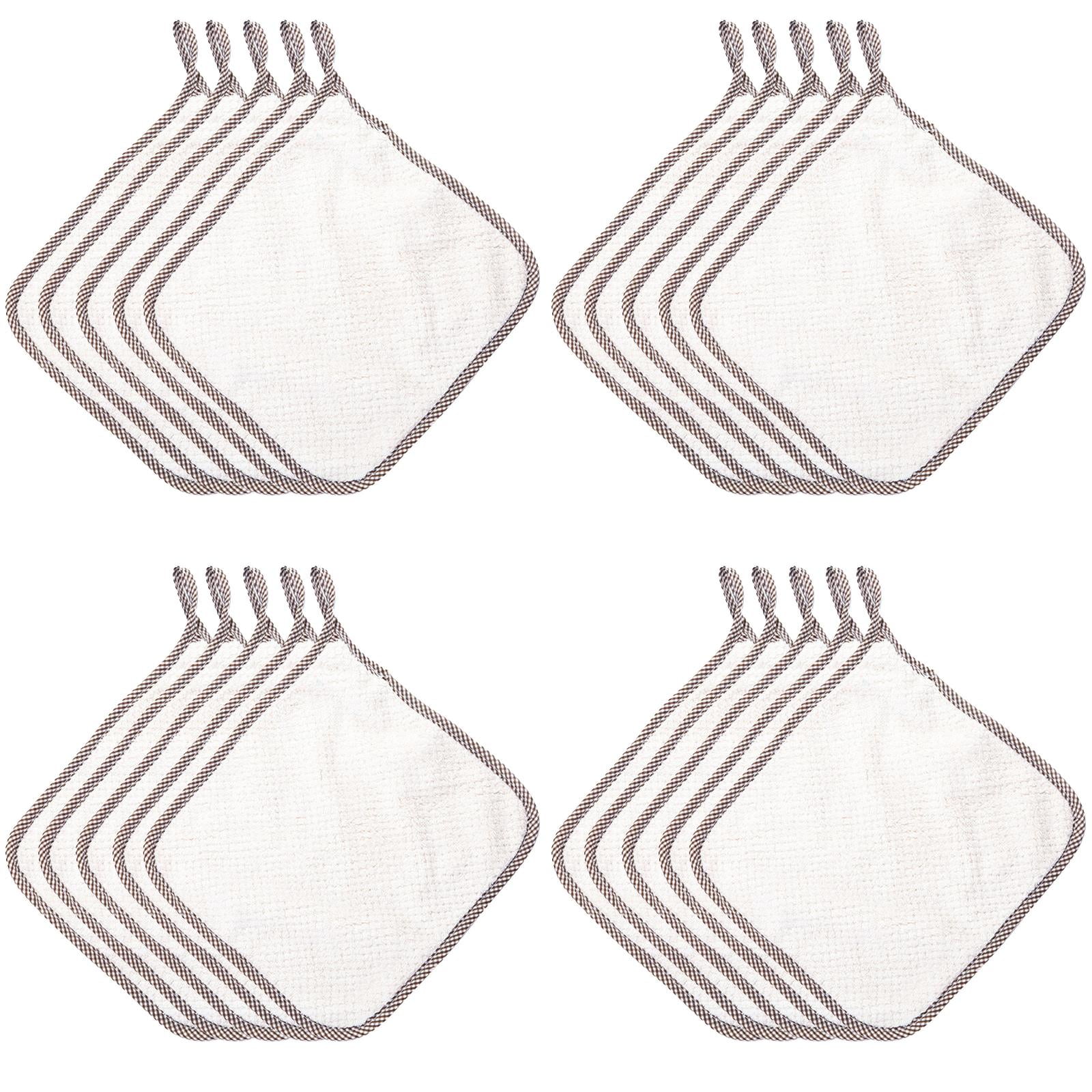 20 Pcs Small Towels with Hanging Loop，Hand Dry Towels for Kitchen ...