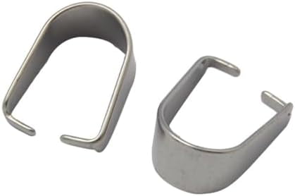 20 Pcs Snap on Bails Tarnish Resistant 201 Stainless Steel Hook Pendant ...