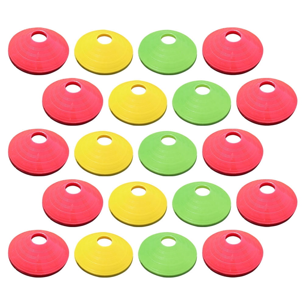 20 Pcs Soccer Hurdles Round Logo Dish Training Disc Football Obstacle ...