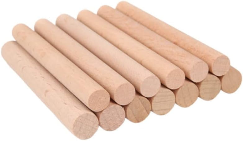 20 Pcs Solid Wooden Rods Kid Toys Wooden Toys Wooden Dial Rods Dowel ...
