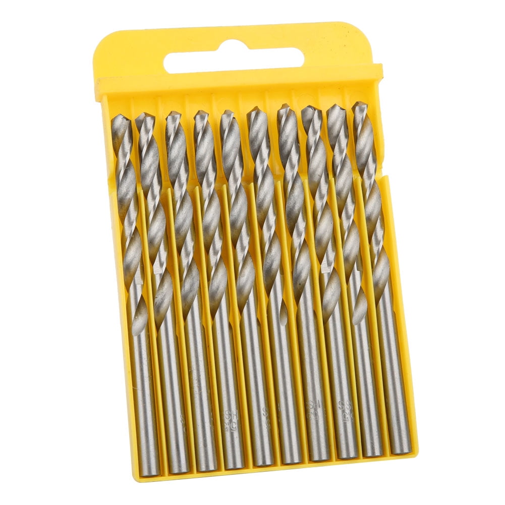 20 Pcs Spiral Drill Bit Set High Steel Straight Shank 3-Point Auger Bit ...