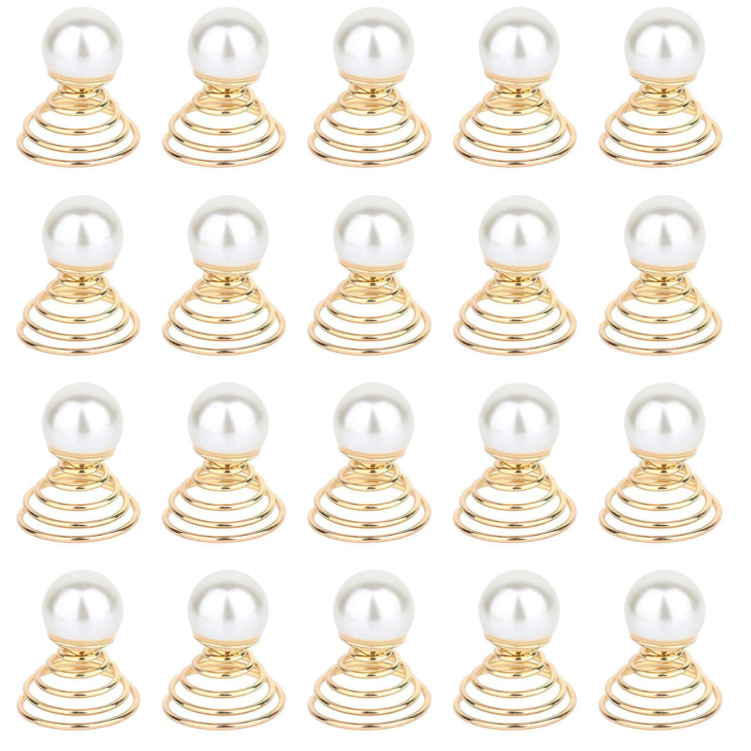 MINKUROW 20 Pcs Spiral Hair Pins Swirl Hair Twists Coils Hair Clips ...