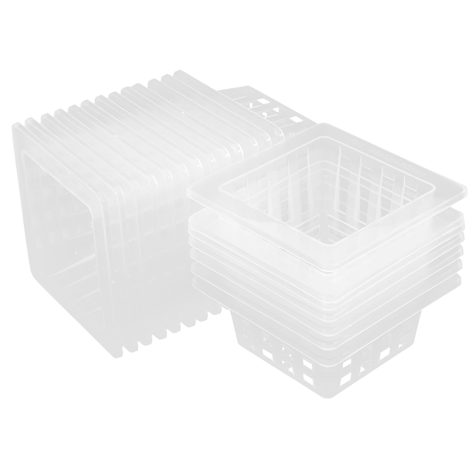 20 Pcs Square Planting Basket Hydroponics Growing Baskets Garden ...