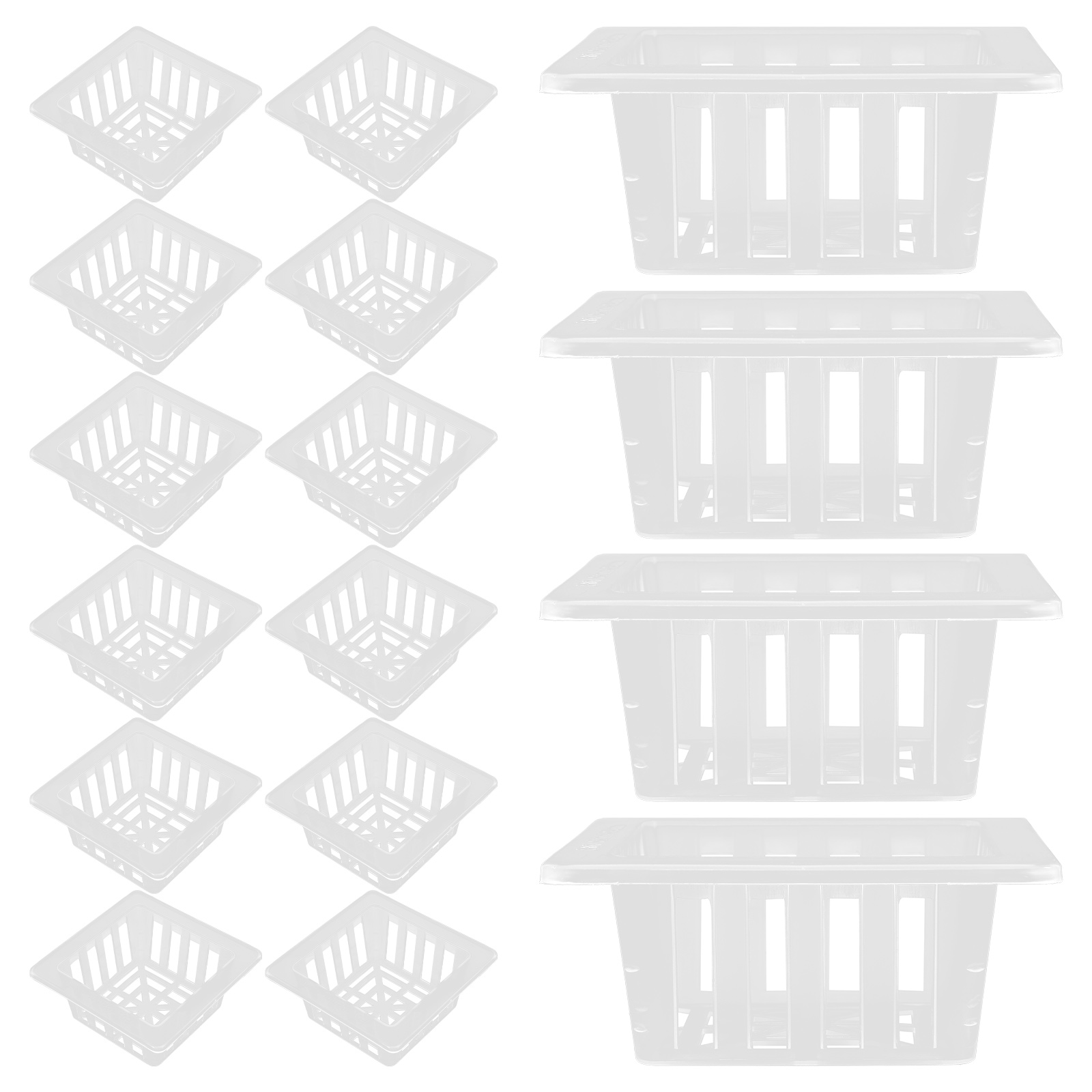 20 Pcs Square Planting Basket Plastic Net Baskets for Plants Plastic ...