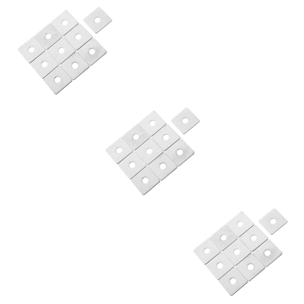 20 Pcs Square Washer Gasket Stainless Steel Square Washers Heavy Duty ...