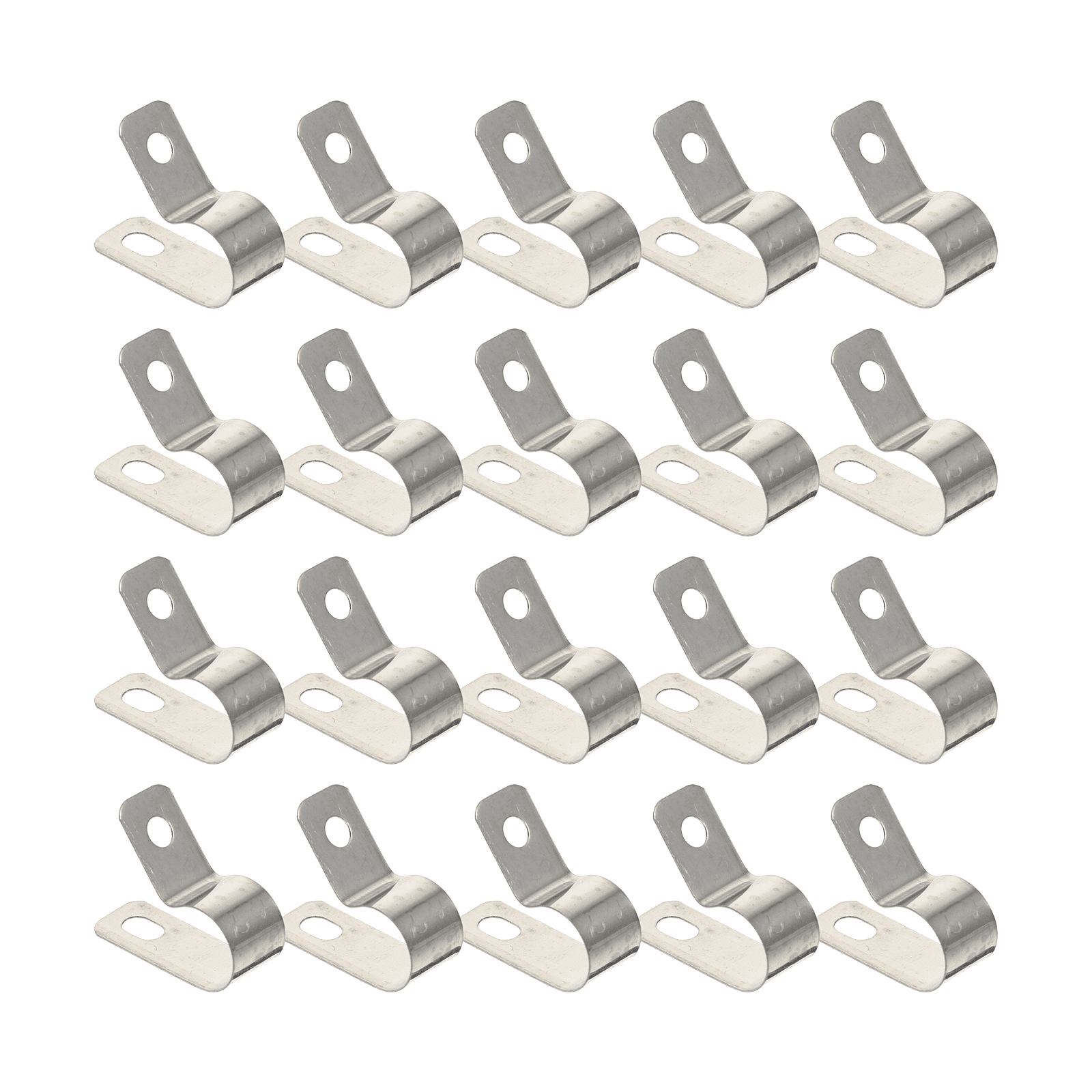 20 Pcs Stainless Steel Cable Clamp R Type Mounting Cord Fastener Cable ...