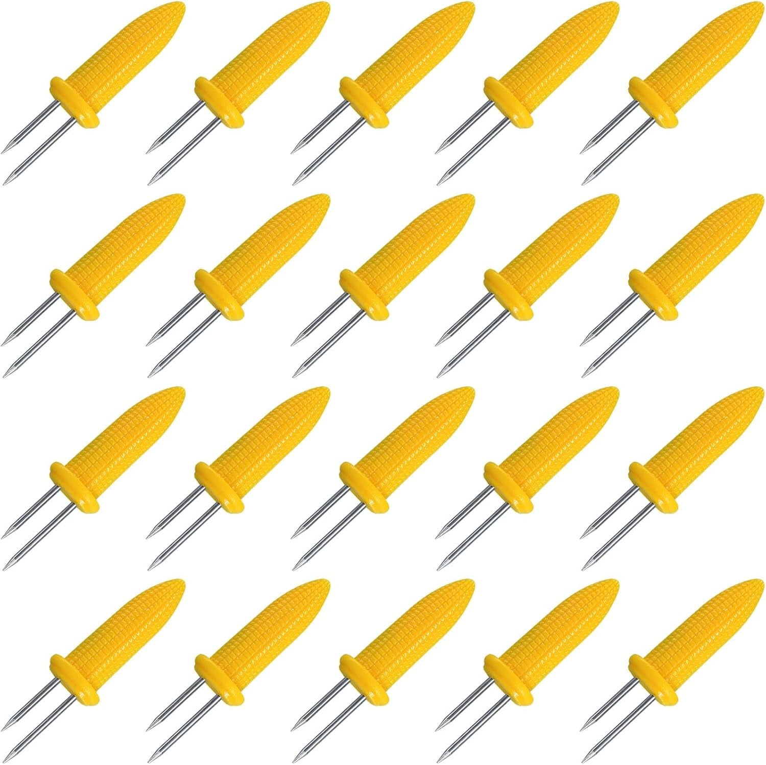 20 Pcs Stainless Steel Corn on the Cob holders, BBQ Corn on a Skewer ...