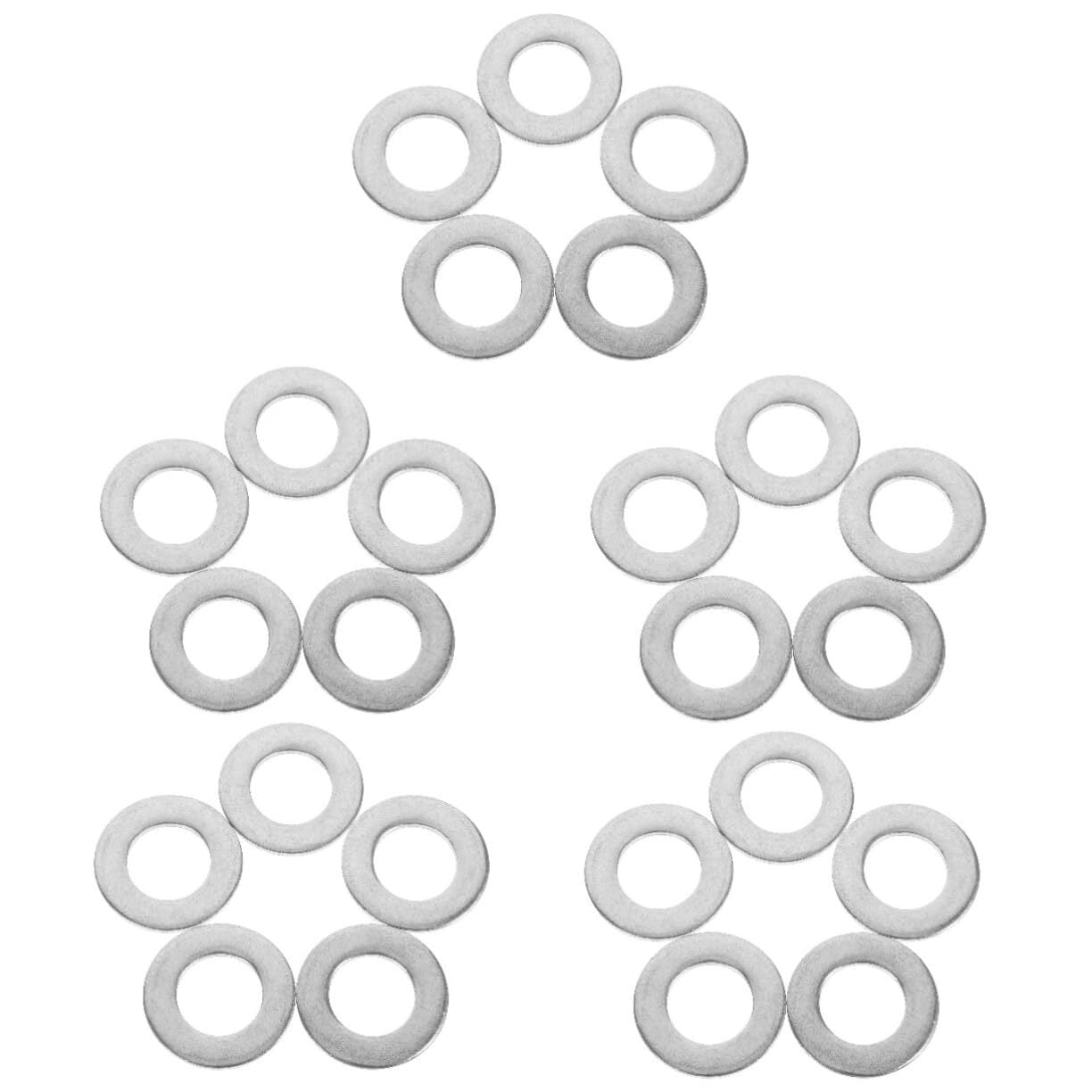 20 Pcs Stainless Steel Flat Washer Stainless Steel Washers Stainless ...