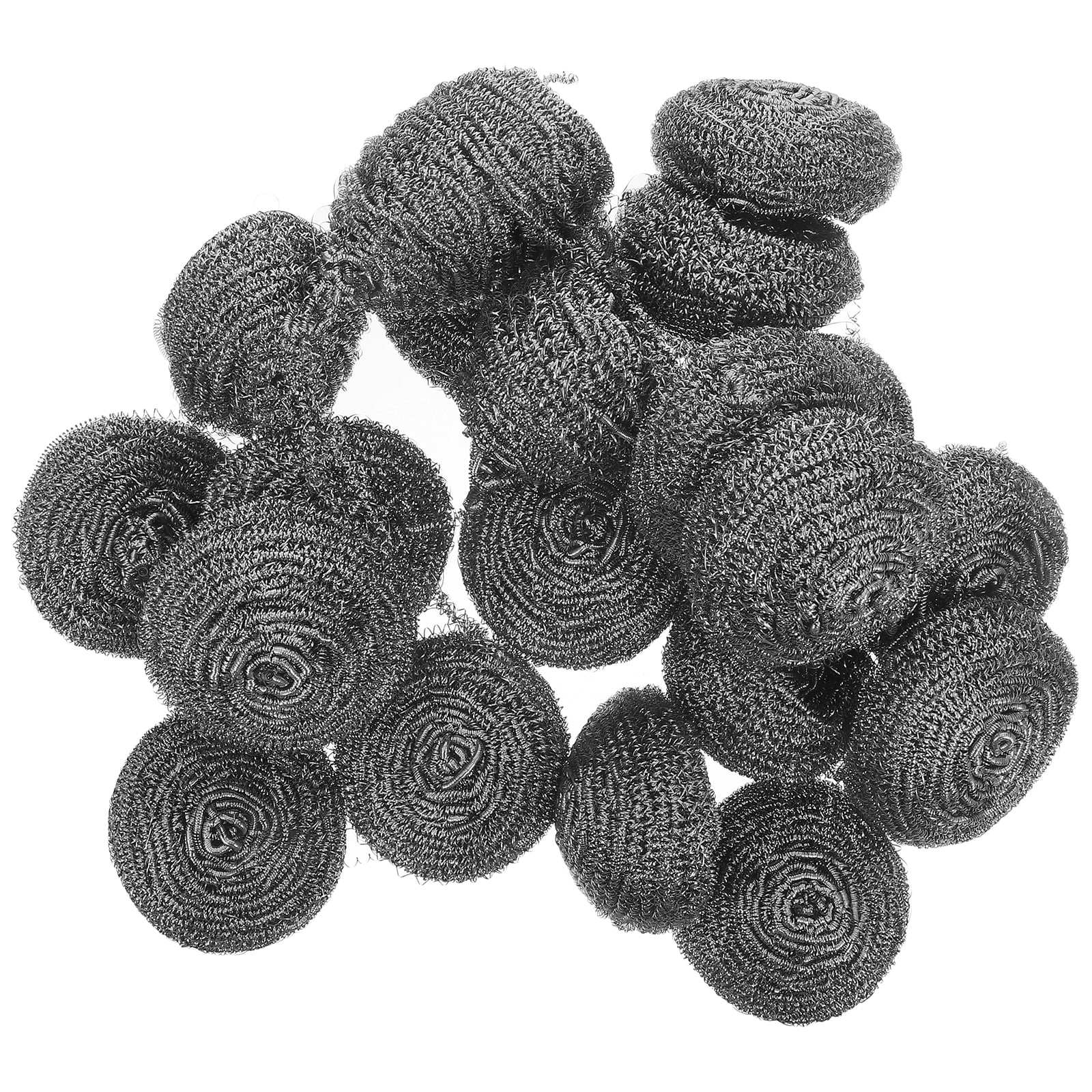 20 Pcs Stainless Steel Scrubber Wok Pot Scrubber Stainless Steel ...