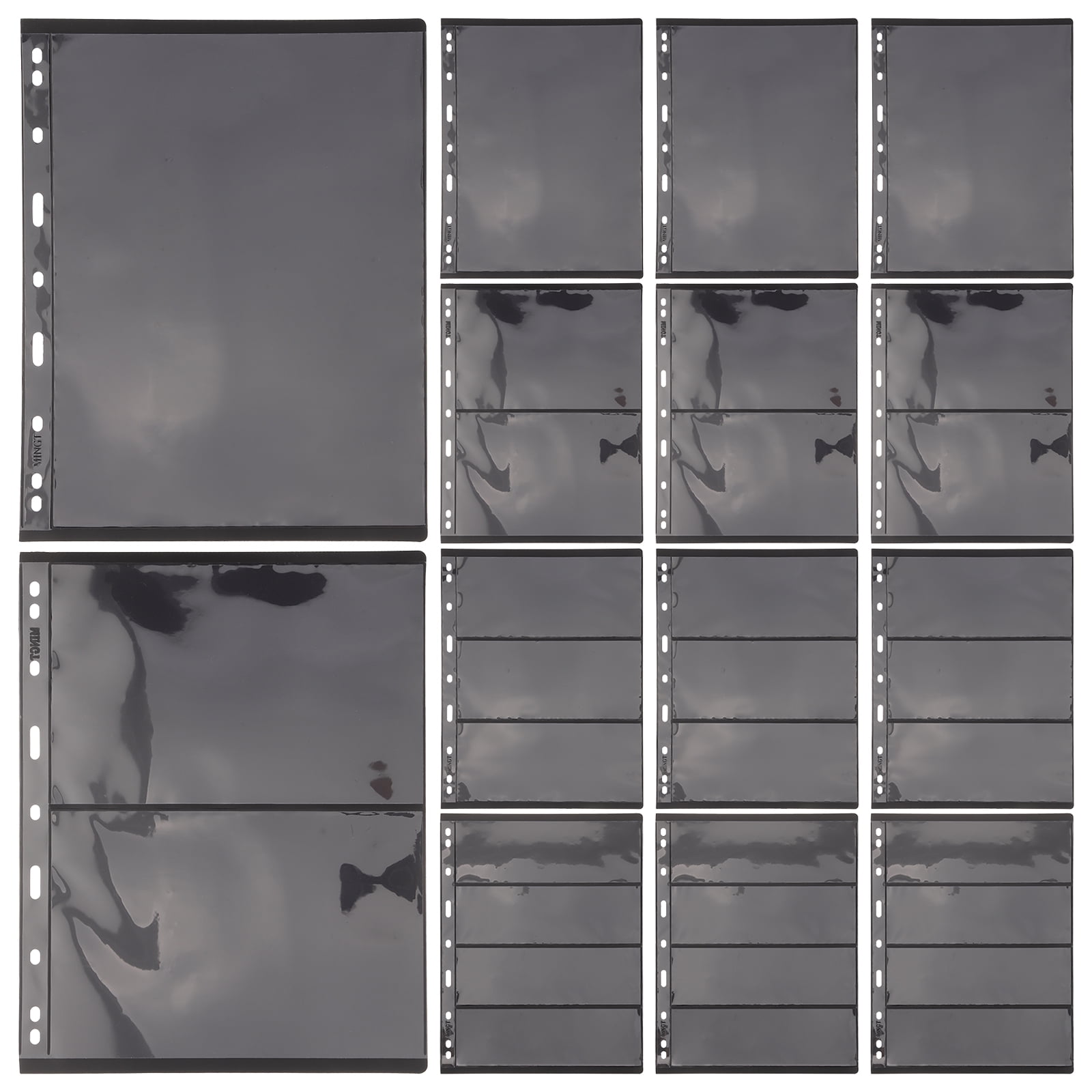 20 Pcs Stamp Album Page Collection Supplies Book Cards Postage Stamps ...