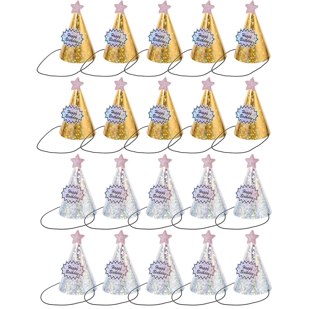 20 Pcs Star Birthday Hat Hats Adorable for Kids Light Weight - Walmart.com