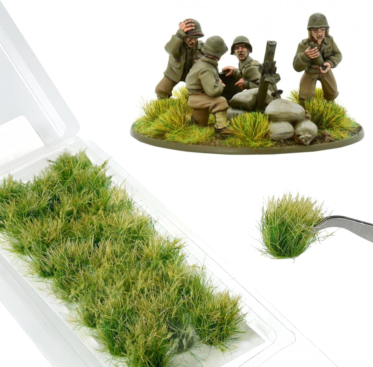 20 Pcs Static Grass Bushy Tufts Lowland Shrubs Scenery DIY Miniature ...