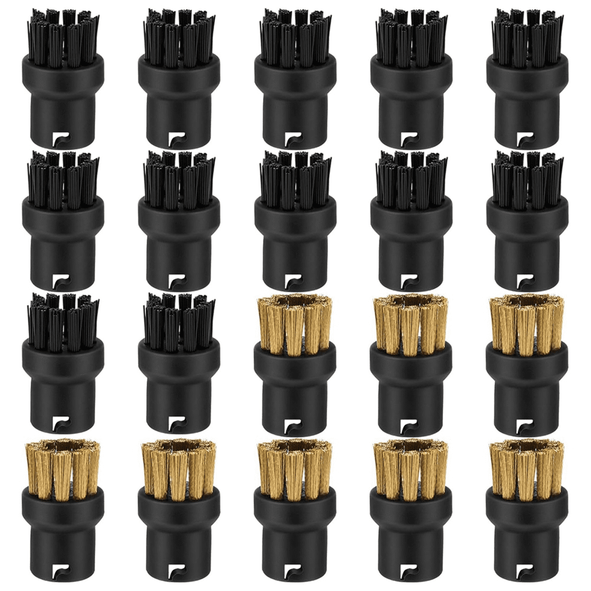 20 Pcs Steam Cleaner Brush Heads Brushes Attachments Replacement Clean ...