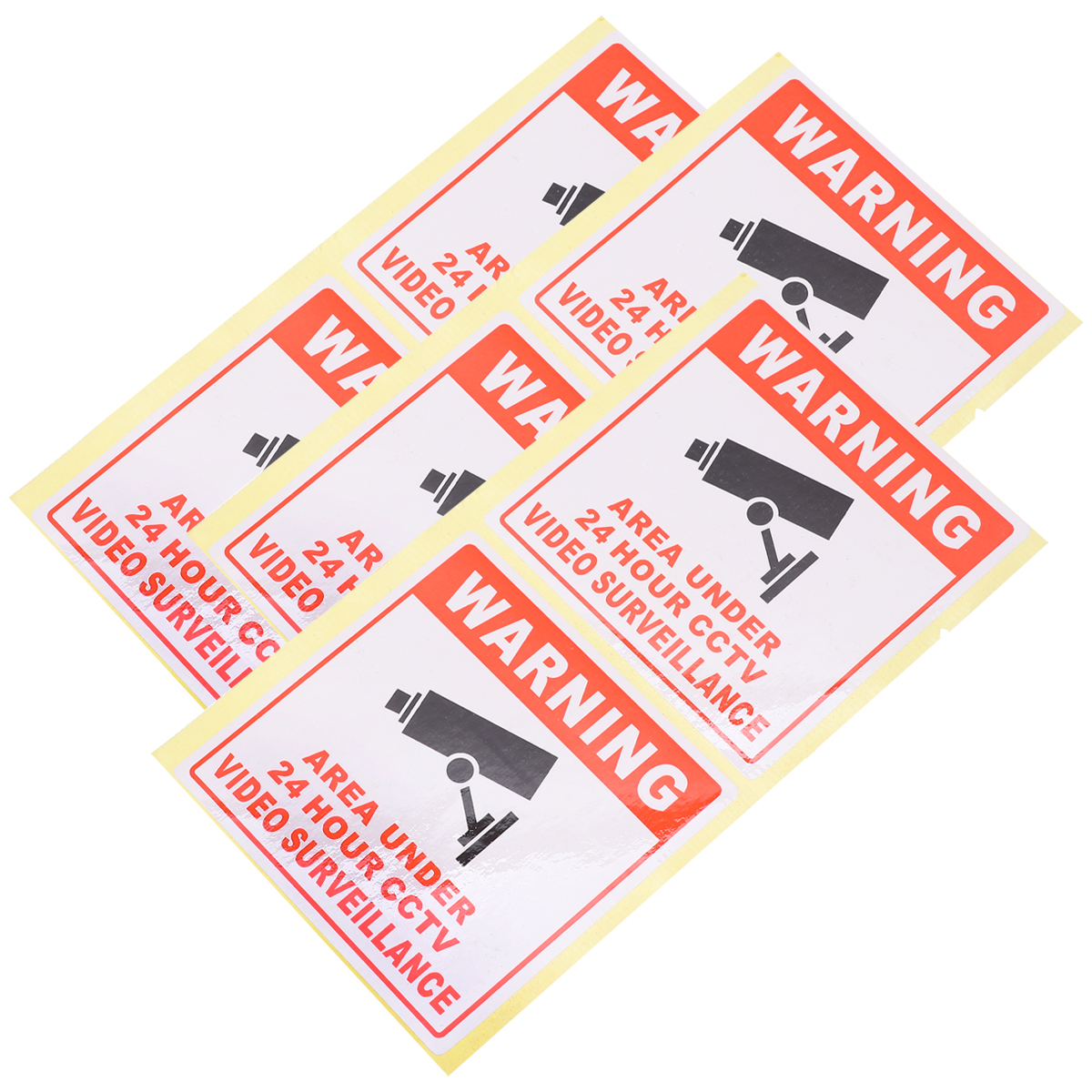 MOKKHNB Security Camera Warning Stickers Multi-Colored 20Pcs 3.1x3.1in ...