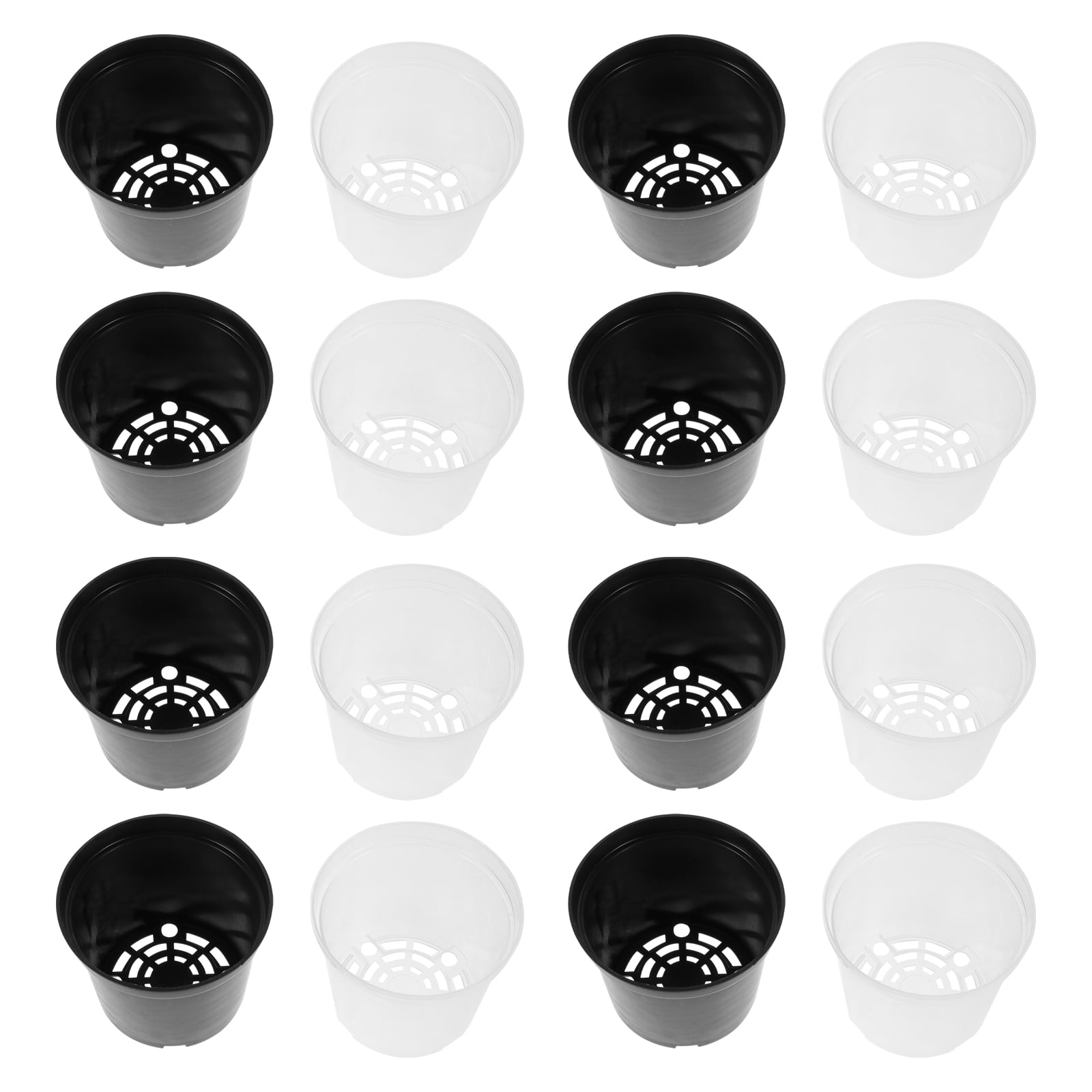 NUOLUX Nursery Pot Planting Containers Assorted Color 20Pcs 3.54x3.54x2 ...