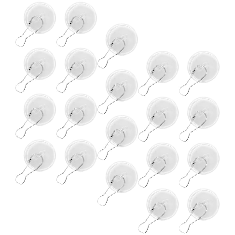 20 Pcs Suction Cup Ceiling Hook Small Hooks Ceiling Hooks 2x2CM ...