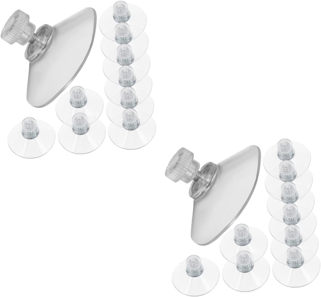 20 Pcs Suction Cup Hook Clear Hangers Vacuum Suction Cup Wall Towel ...