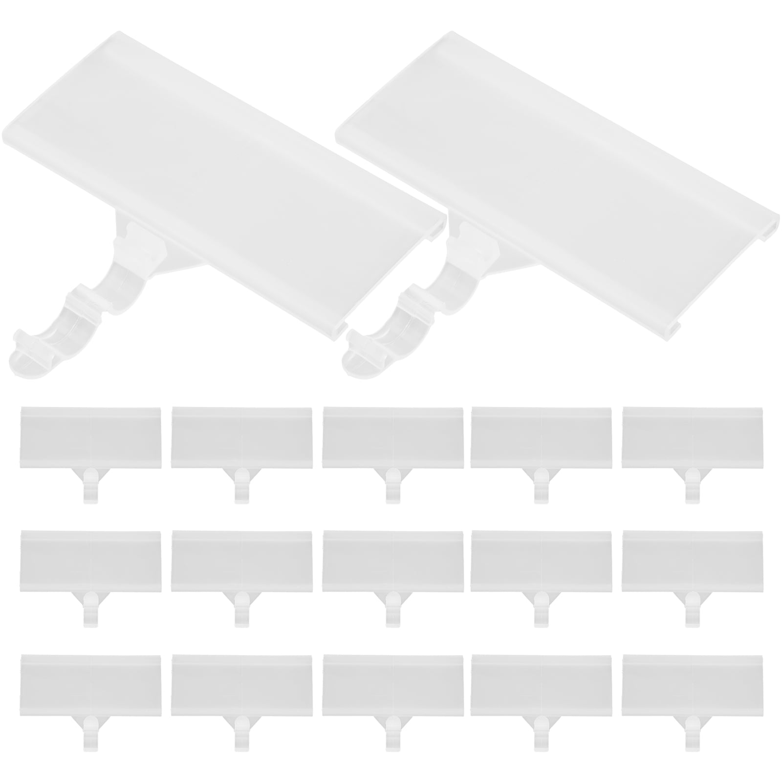 20 Pcs Supermarket Price Tag Display Shelf Shelves Labels Basket ...