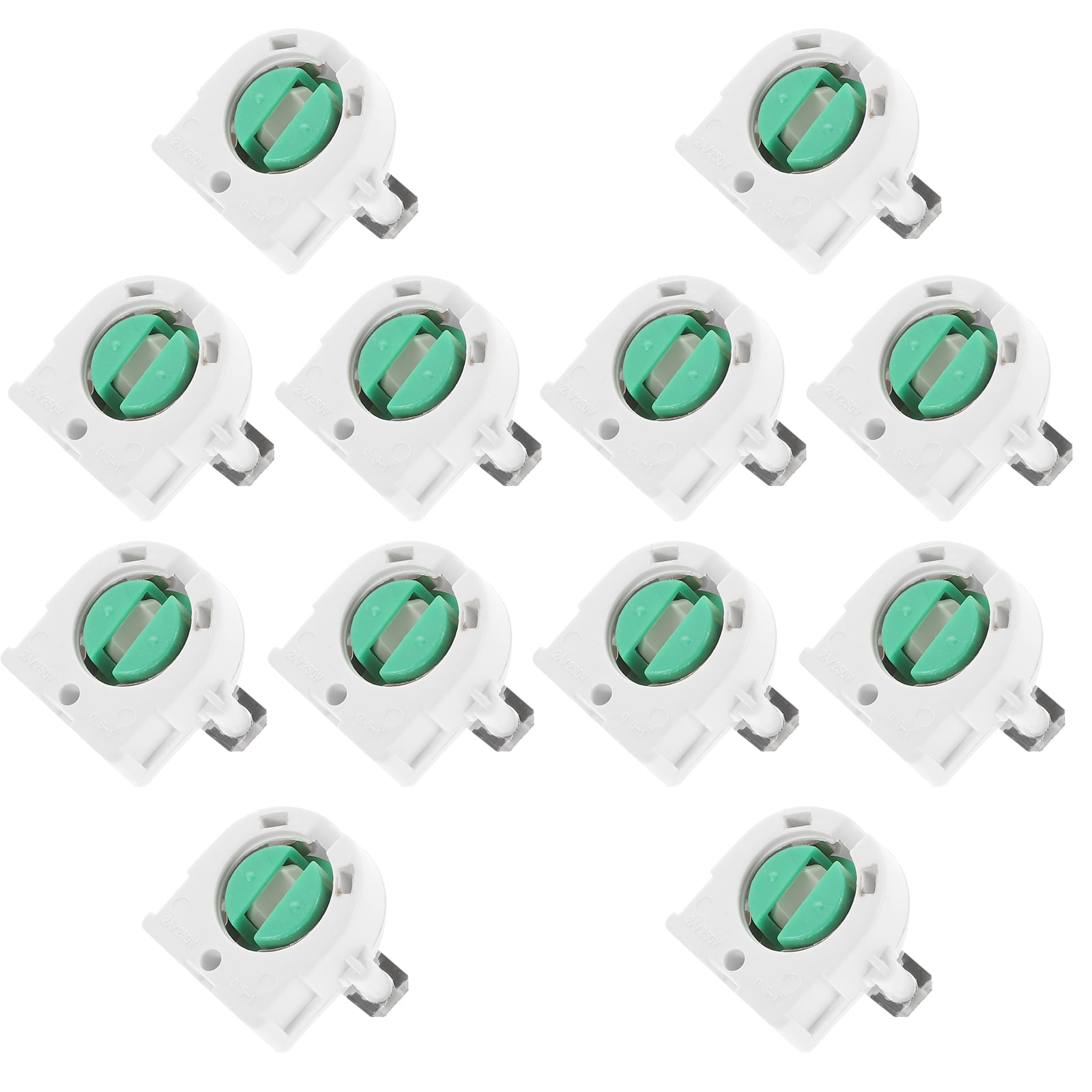 20 Pcs T8 Grille Lamp Holder Tube Fluorescent Light Socket Base ...