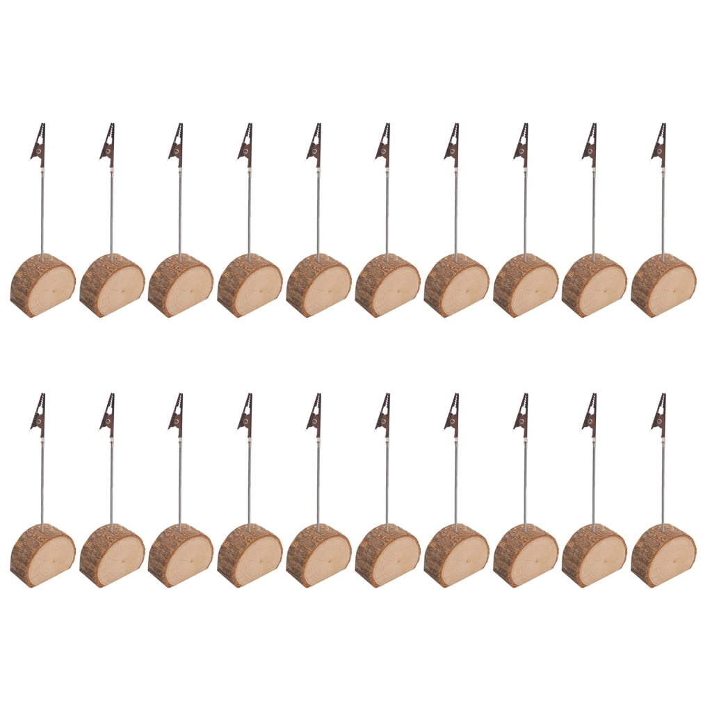 20 Pcs Table Memo Holder with Clips Photo Holder Name Card Holder for ...