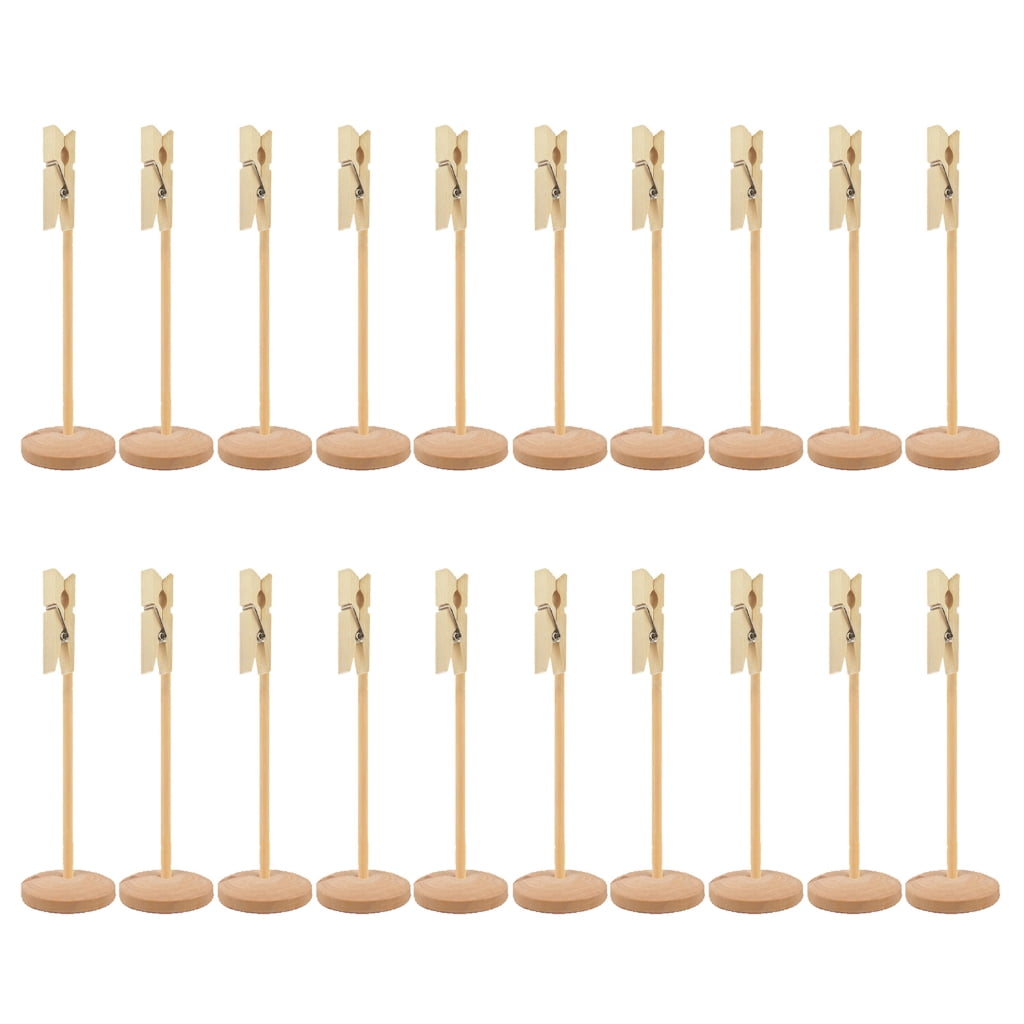 20 Pcs Table Memo Holder with Clips Photo Holder Name Card Holder for ...