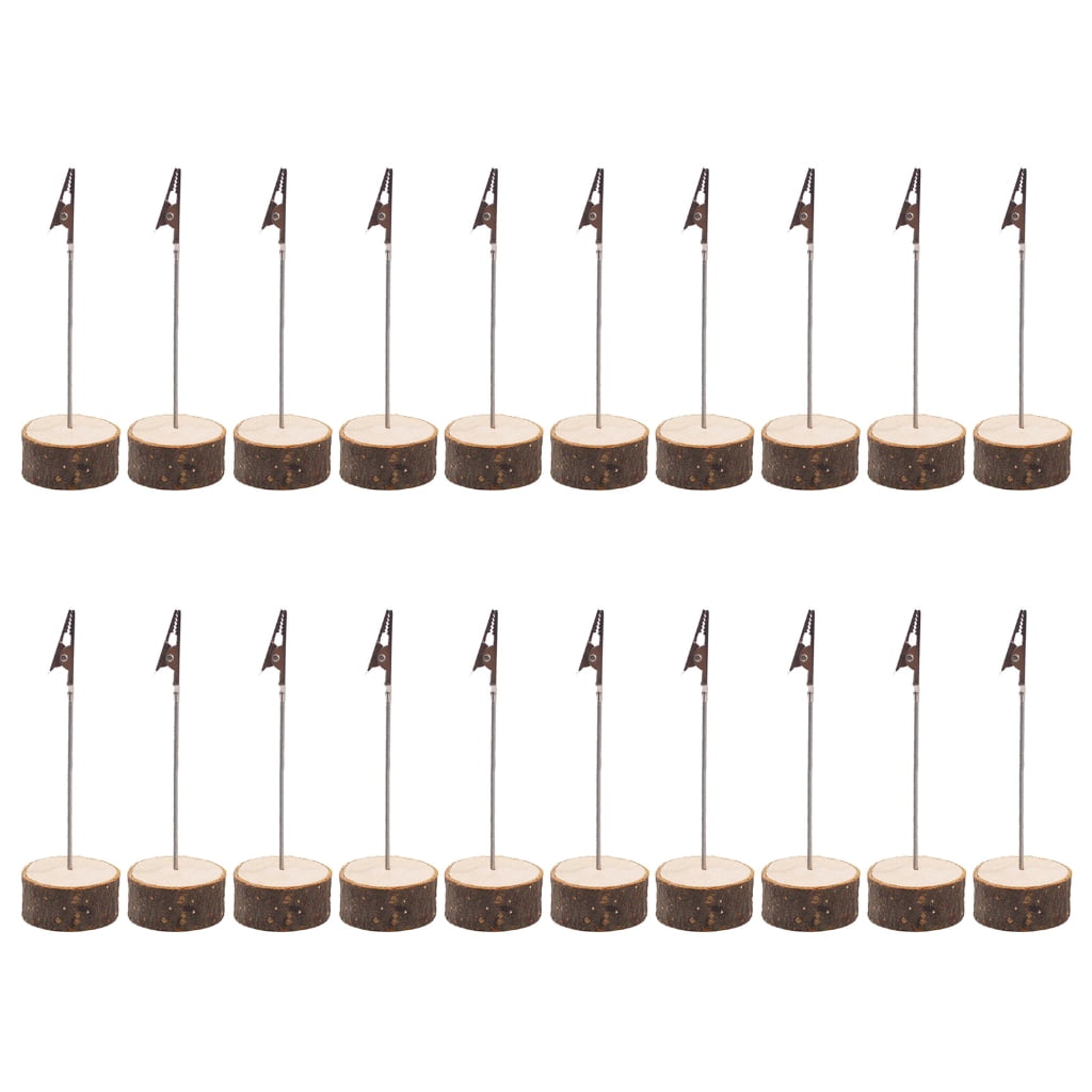 20 Pcs Table Memo Holder with Clips Photo Holder Name Card Holder for ...