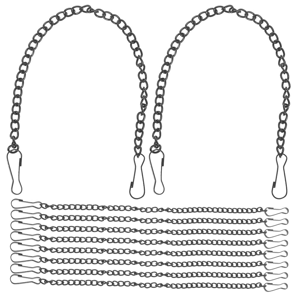 20 Pcs Tag Chain Black Hangers Metal Hanging Chains Plant Chain Small ...