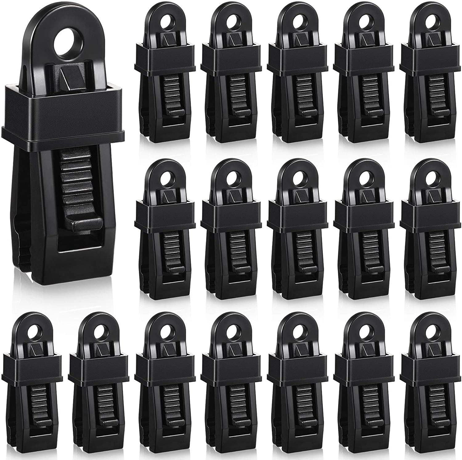 20 Pcs Tarp Clip Crocodile Mouth Multipurpose Secures Clamp for Outdoor ...