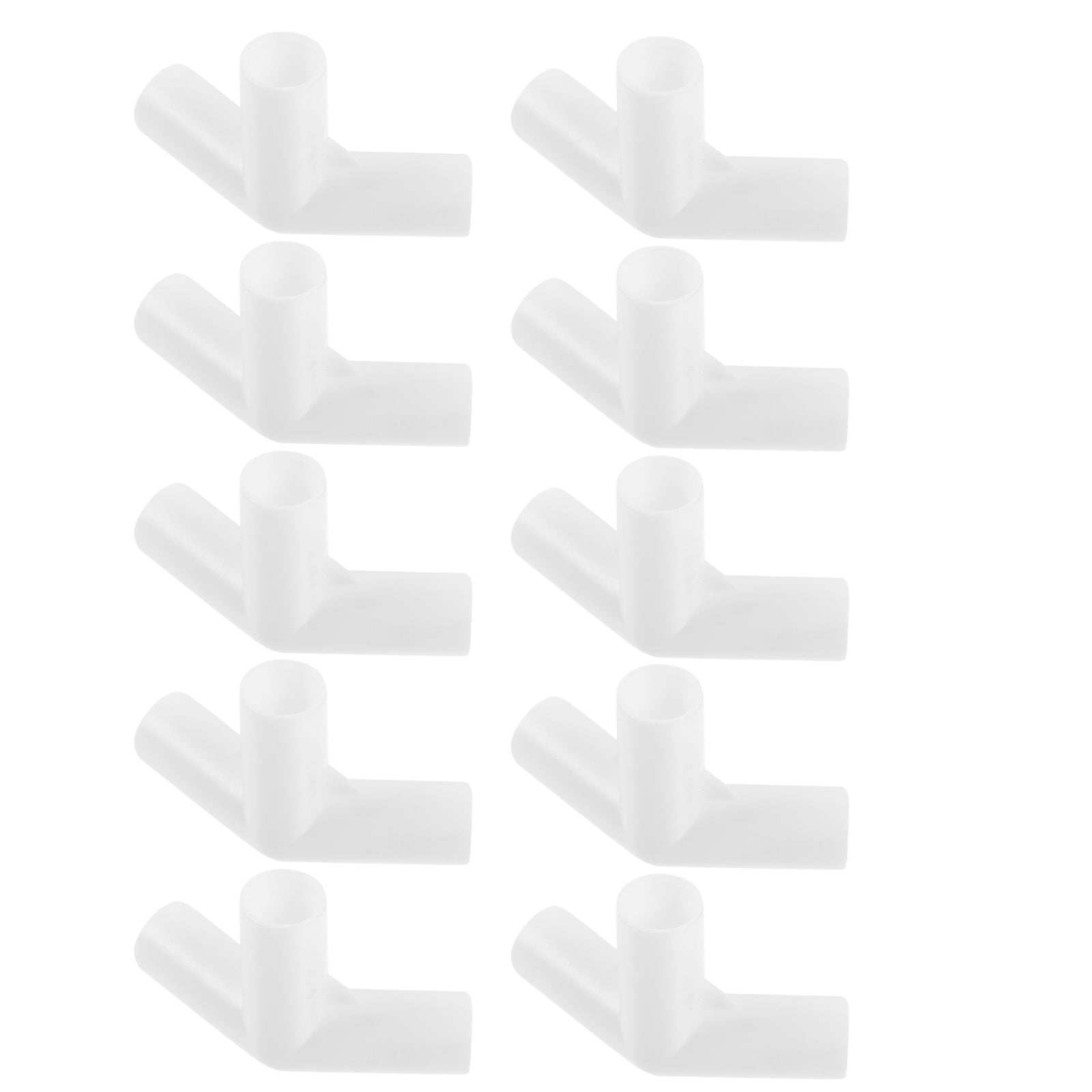 White Plastic Tent Rod Adapters for Pipe Replacement 20 Pieces Supports ...