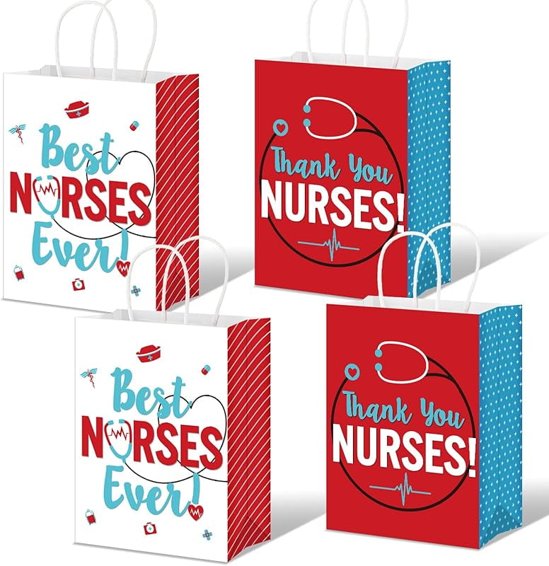 20 Pcs Thank You Nurses Bags Best Nurses Ever Kraft Paper Goody Treat ...
