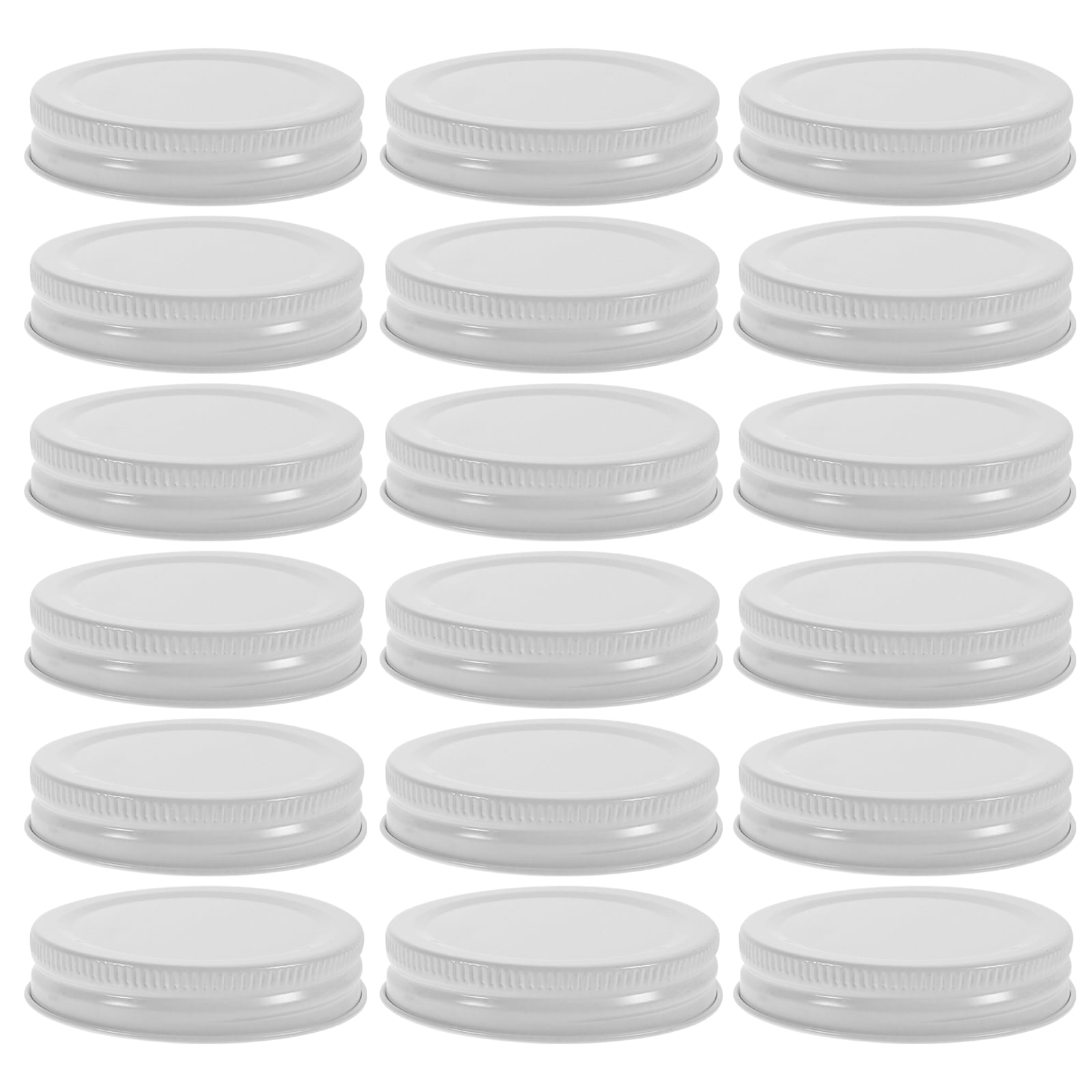 20 Pcs Tinplate Lid Mason Jar Integrated (70mm Black) 16pcs Kitchen ...