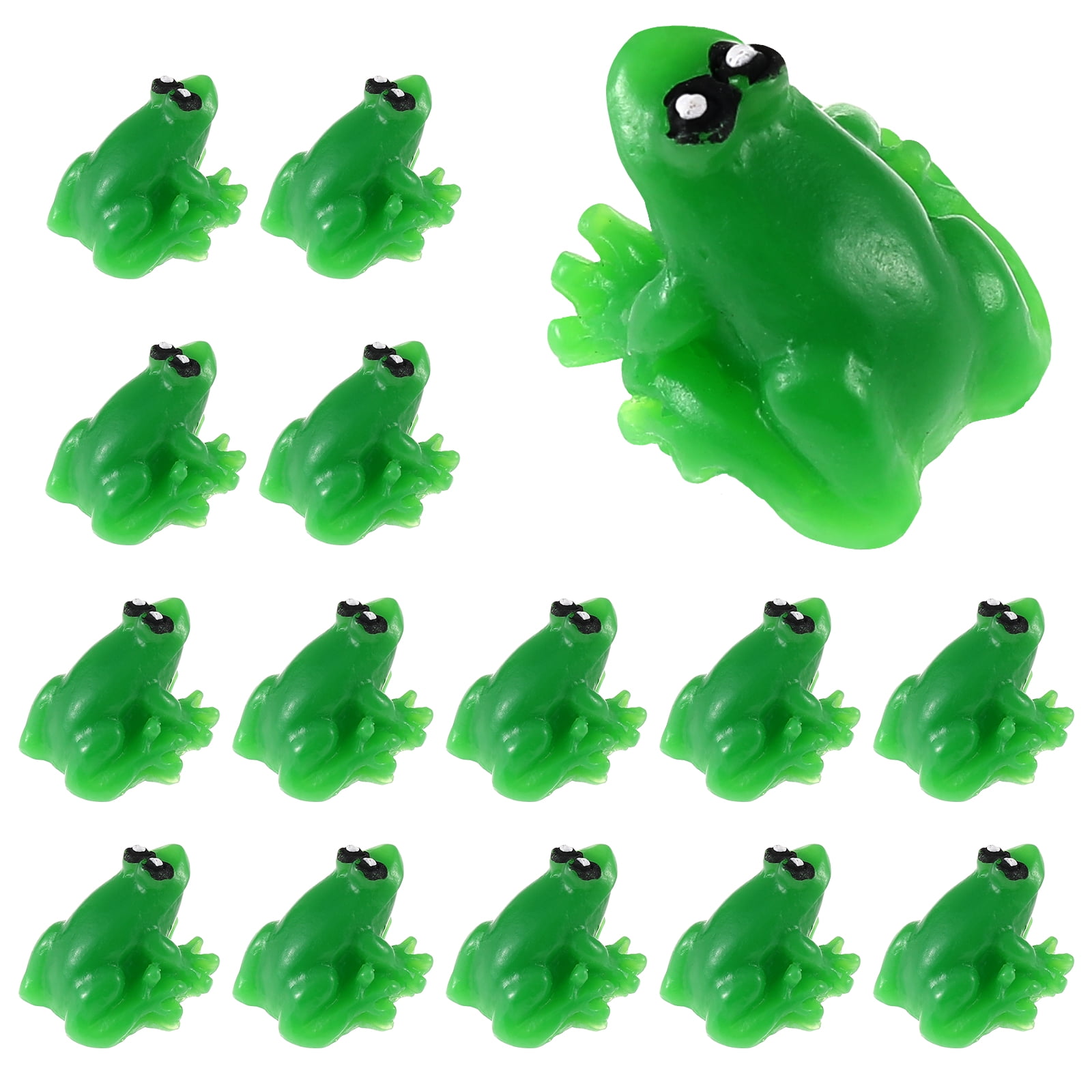 20 Pcs Tiny Frogs Statues Lifelike Resin Miniature Frogs Animals ...