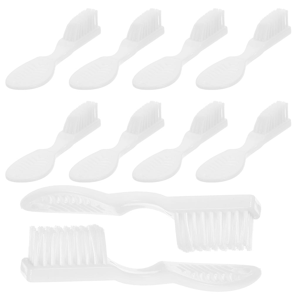 20 Pcs Toothbrushes Prison Supplies Portable Oral Hygiene Aldult White ...