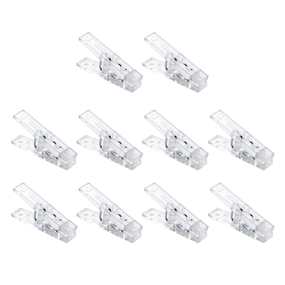 HOMEMAXS 20pcs Transparent Plastic Decorative Photo Clips for Home Use ...