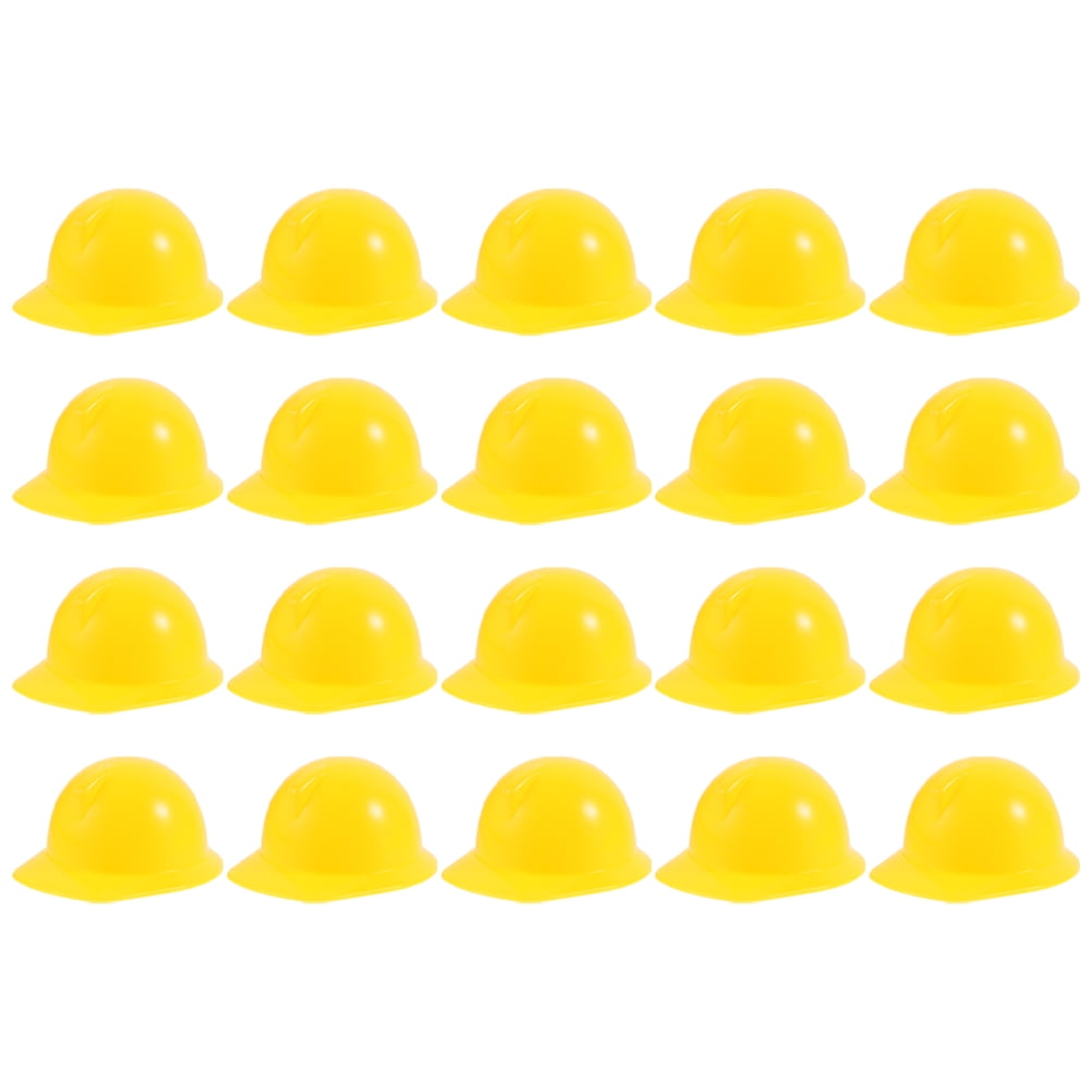 20 Pcs Toy Helmet Playset Accessories Mini Dolls Hard Hats Miniature ...