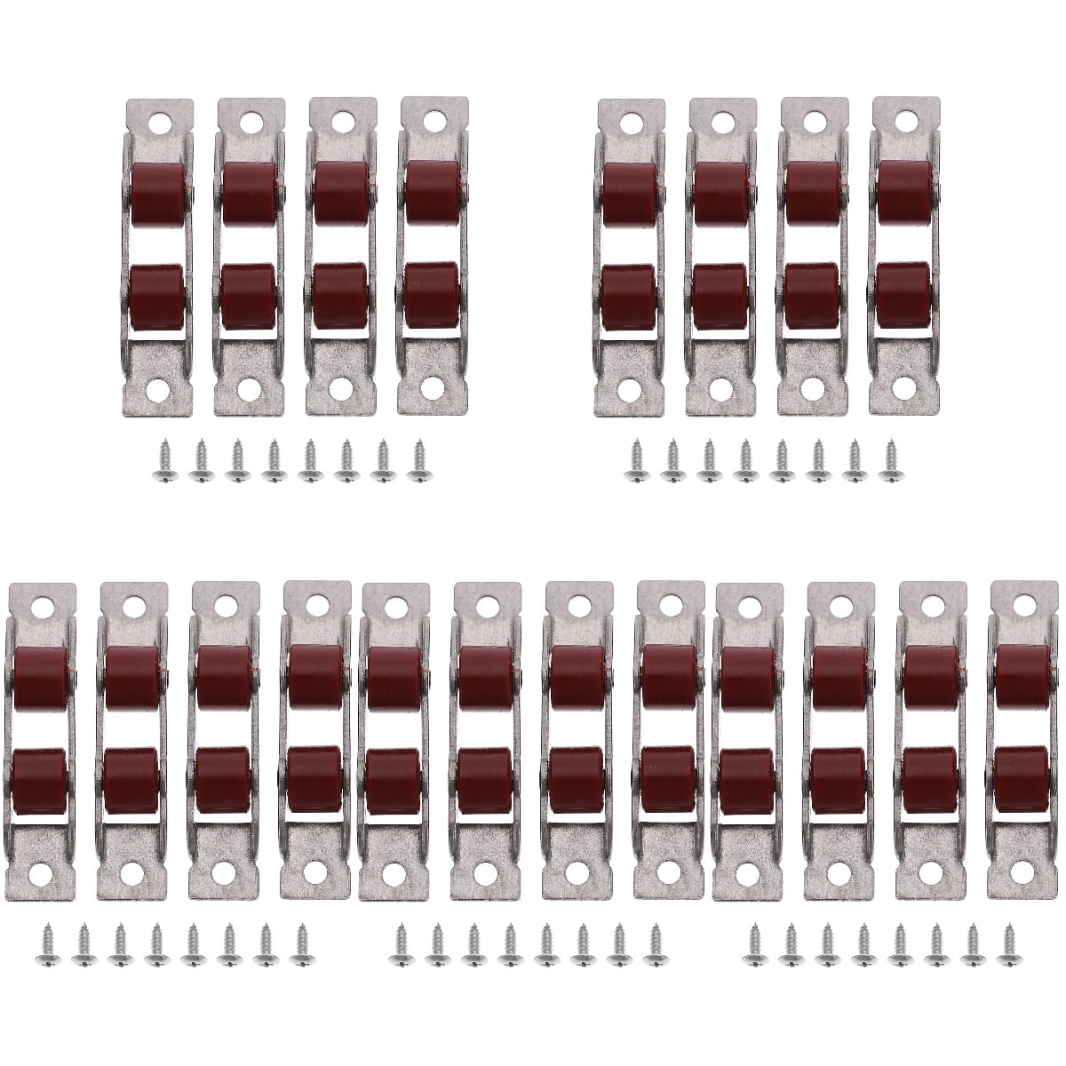 20 Pcs Translation Window Double Flat Wheel Rollers Sash Pulley ...