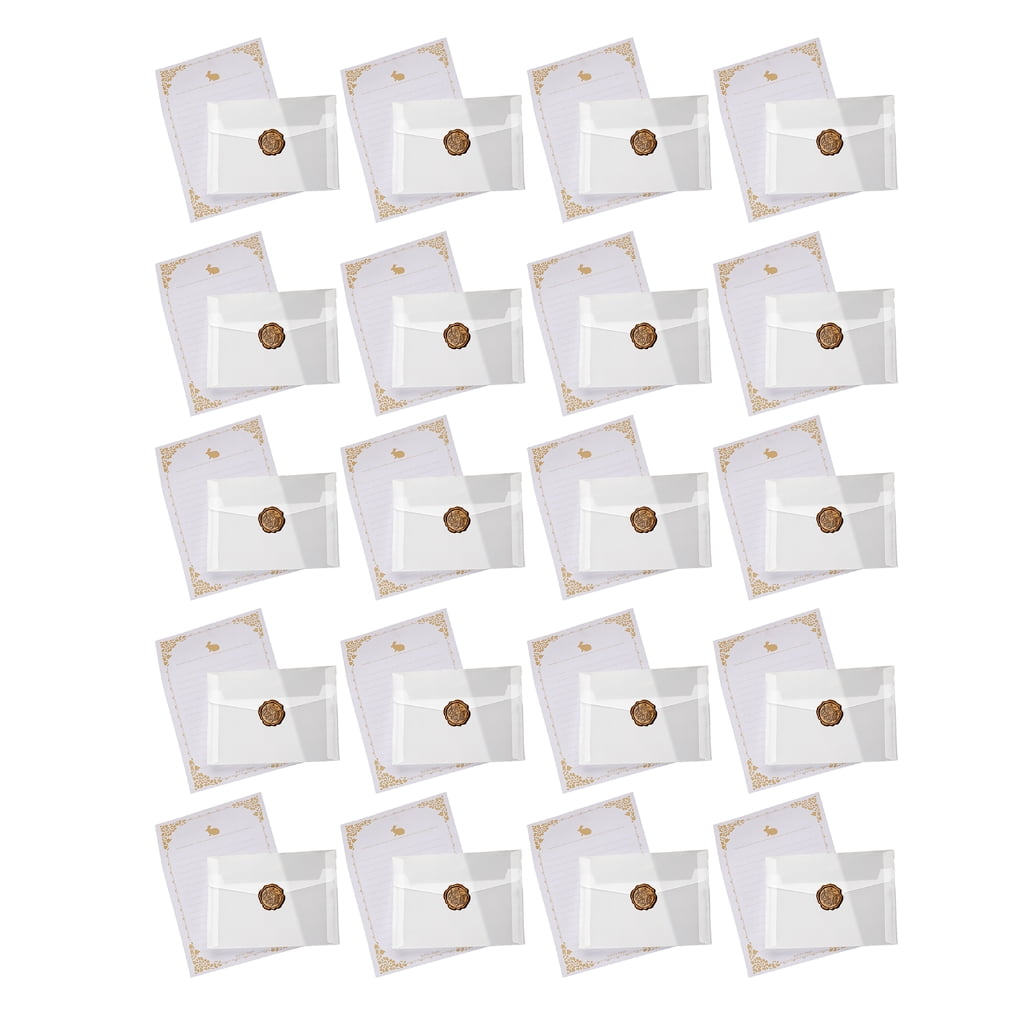 20 Pcs Translucent Envelopes Without Window Blanks Envelopes White ...