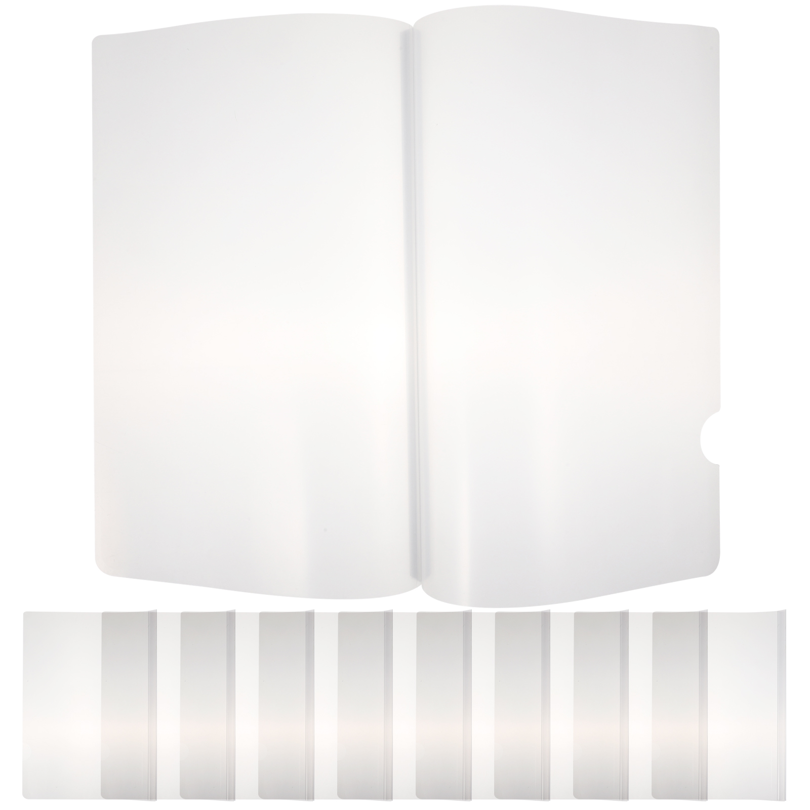 20 Pcs Transparent File Binders Paper File Organizers Presentation File ...