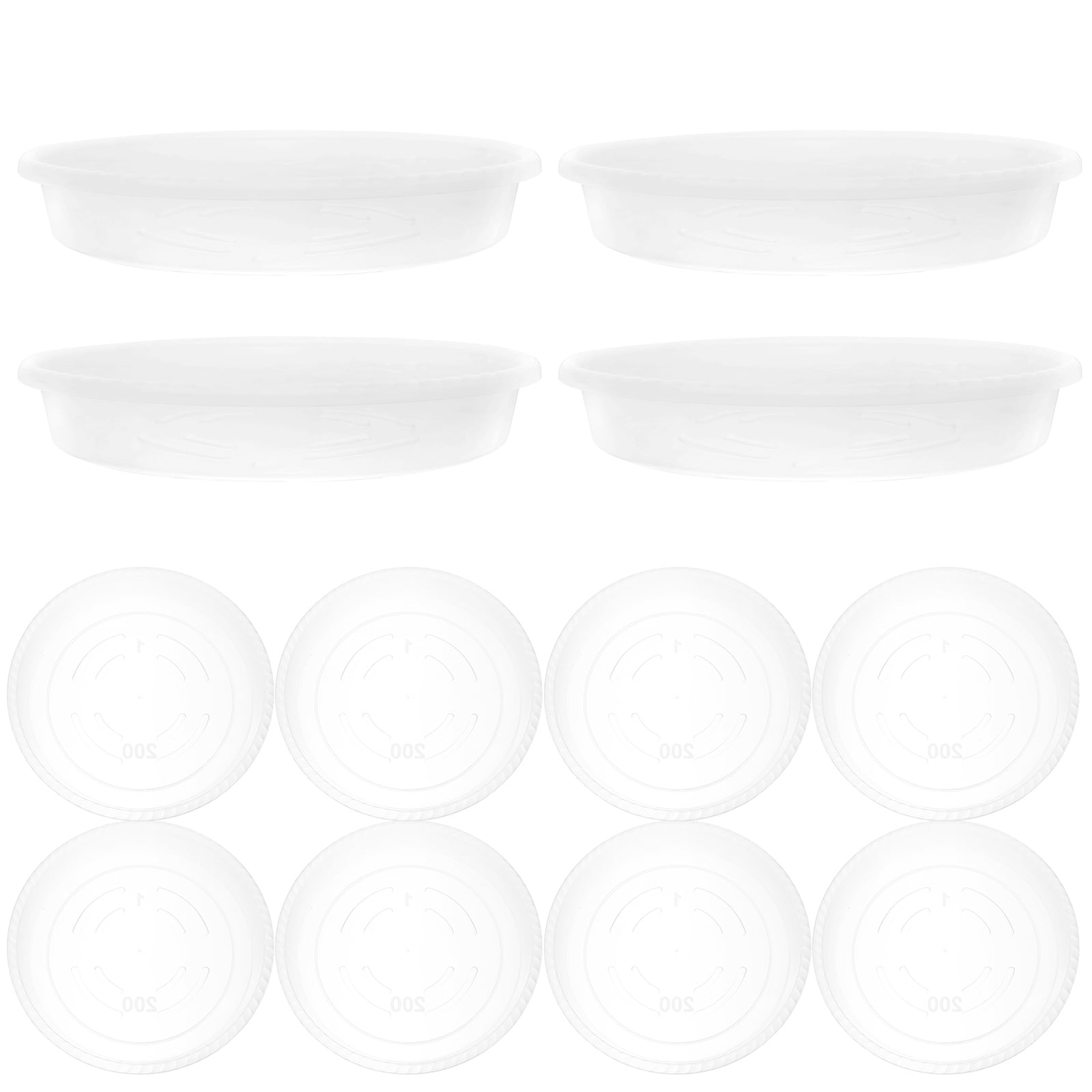 TABLZONE Planter Drip Trays PP 20Pcs 7.47X7.47X1.10In - Walmart.com