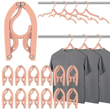 Ababeny 4 PCS Modern Travel Hangers, Portable Folding Clothes Hangers ...