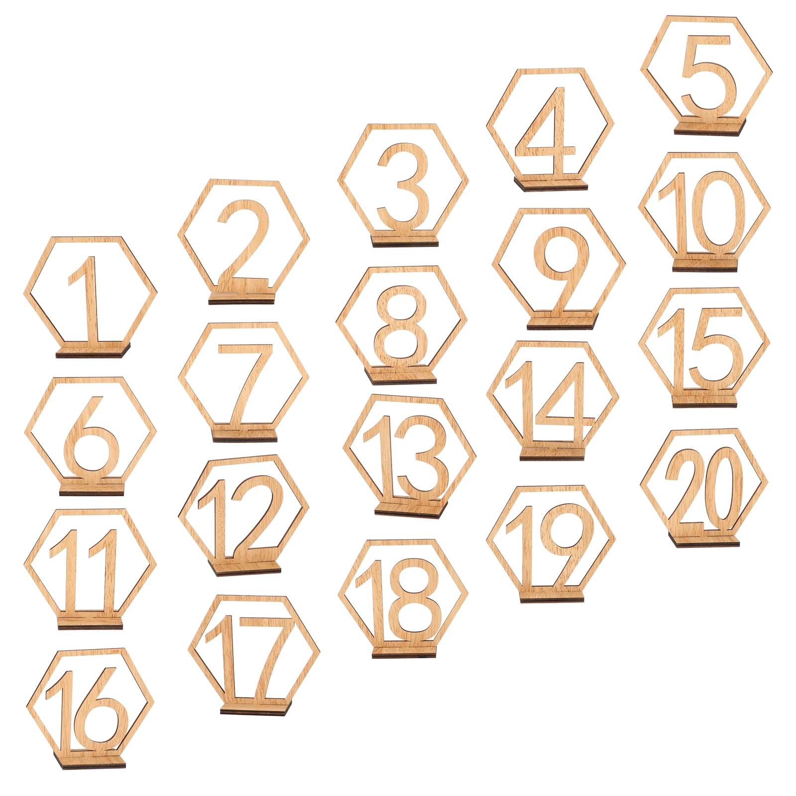 20 Pcs Tray Decor Wedding Table Numbers Home Event Decor Reception ...