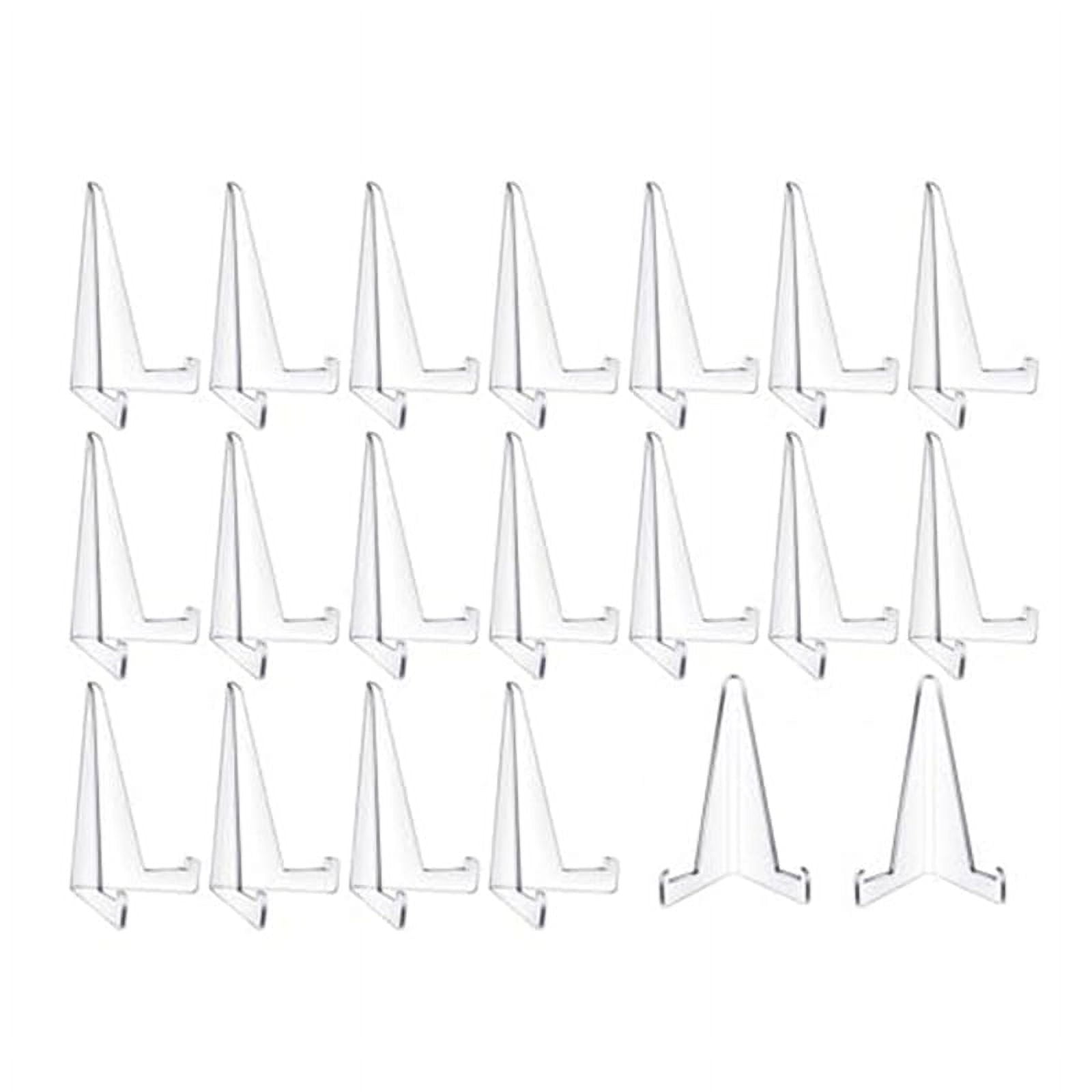 20 Pcs Triangle Acrylic Easel Stands for Display Mini Picture Frame ...