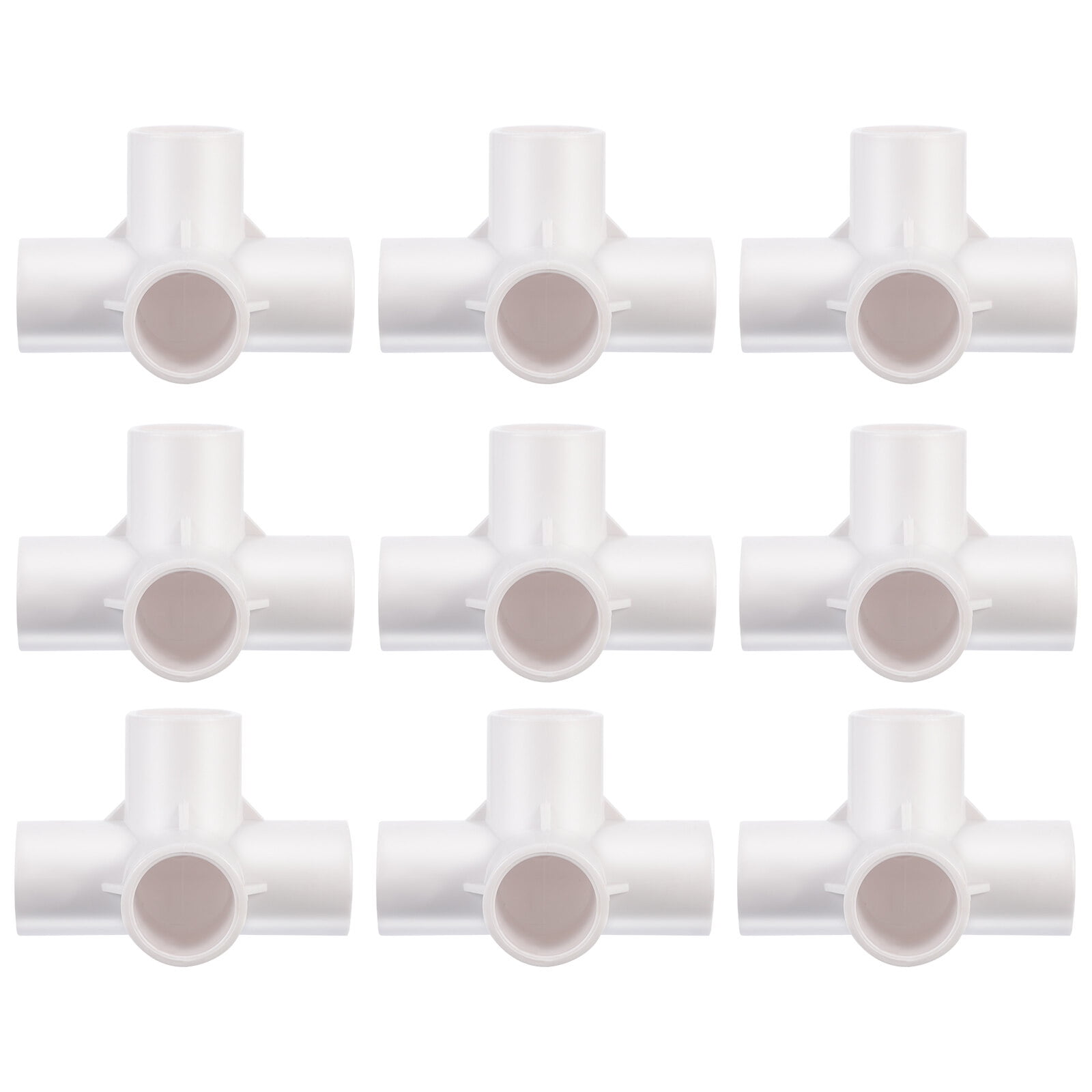 20 Pcs Tube Connector Four-Way Water Pipe Joint Hose PVC Connectors ...