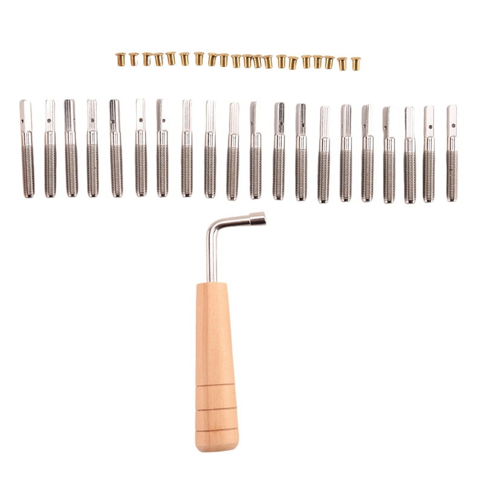 20 Pcs Tuning Pin and 20Pcs Rivets,with L-Shape Tuning Wrench,for Lyre ...