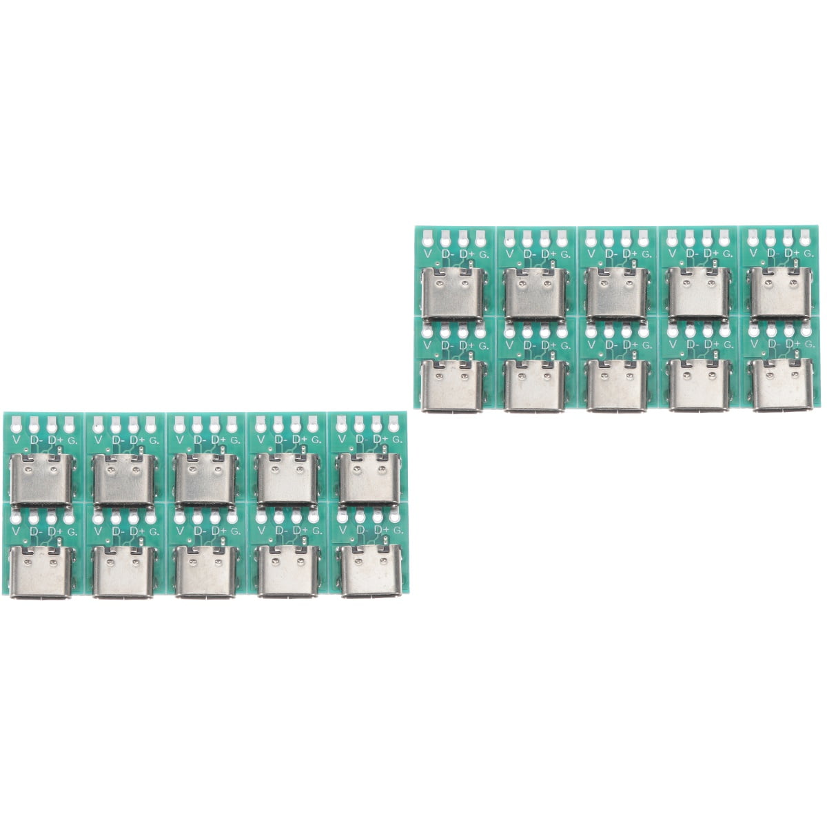 20 Pcs USB Connector Board DIY 3.1 Serial Female Data Line Cable ...