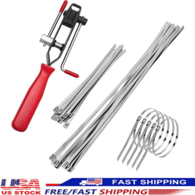 20 Pcs Universal Adjustable Axle CV Joint Boot Crimp Clamps W/ Clamp ...