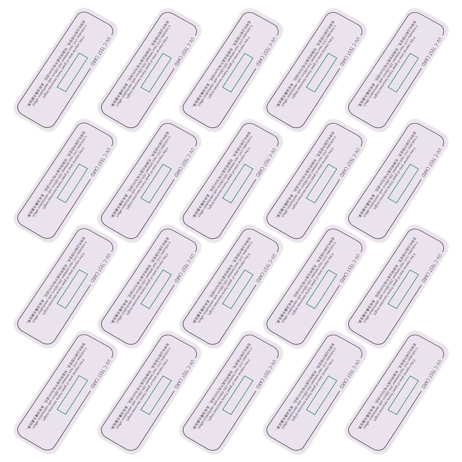20 Pcs Uvc Detection Card Discoloration Cards Premium Test Strips ...