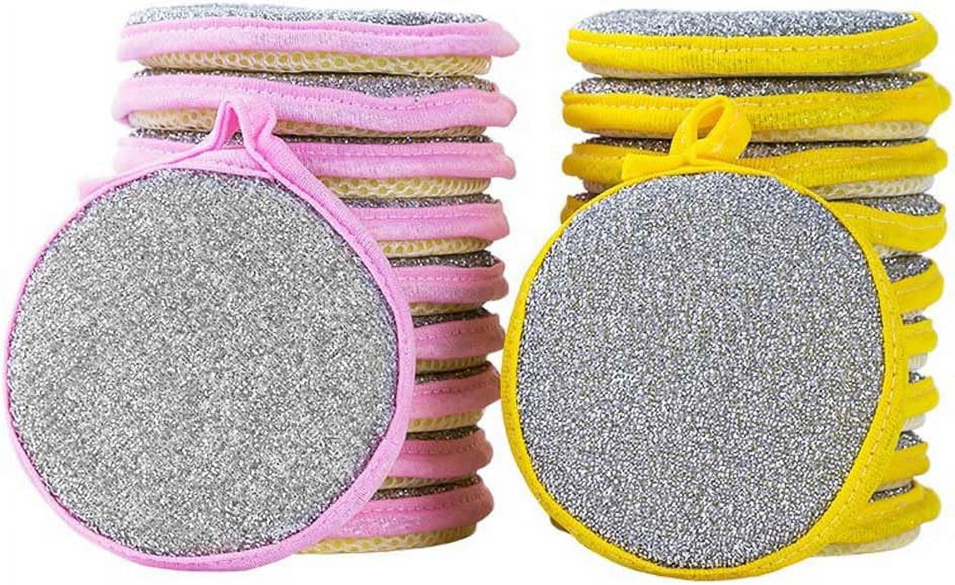 20 Pcs Washing Dishes Sponges Double-Sided Dishwashing Sponge Scrubber ...