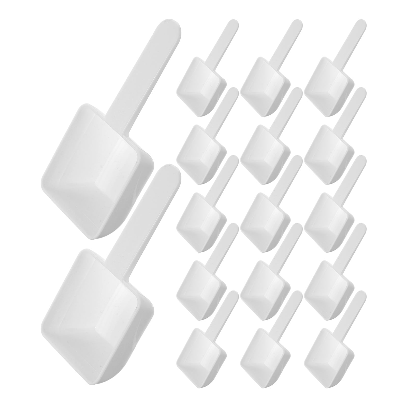 20pcs Reusable Plastic Measuring Spoons Teaspoon Scoops for Small ...